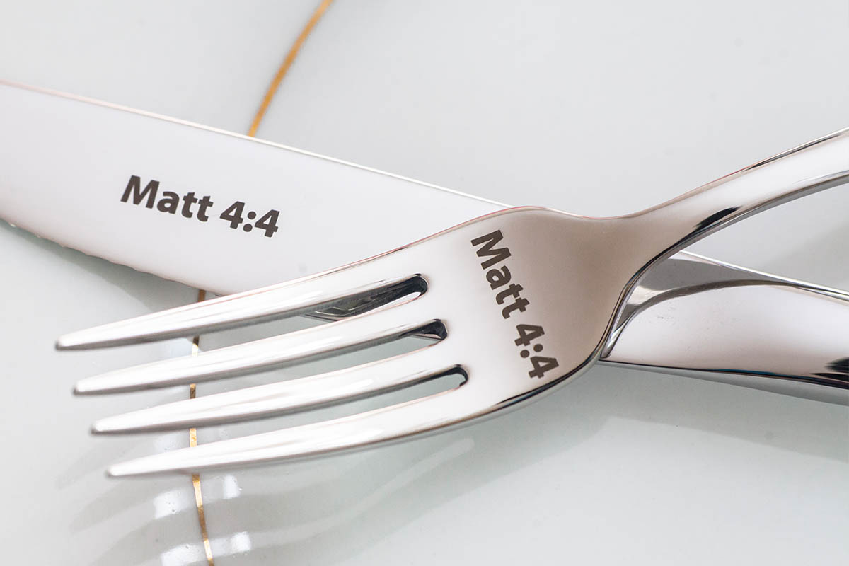 Distinctly Blessed | Christian Flatware